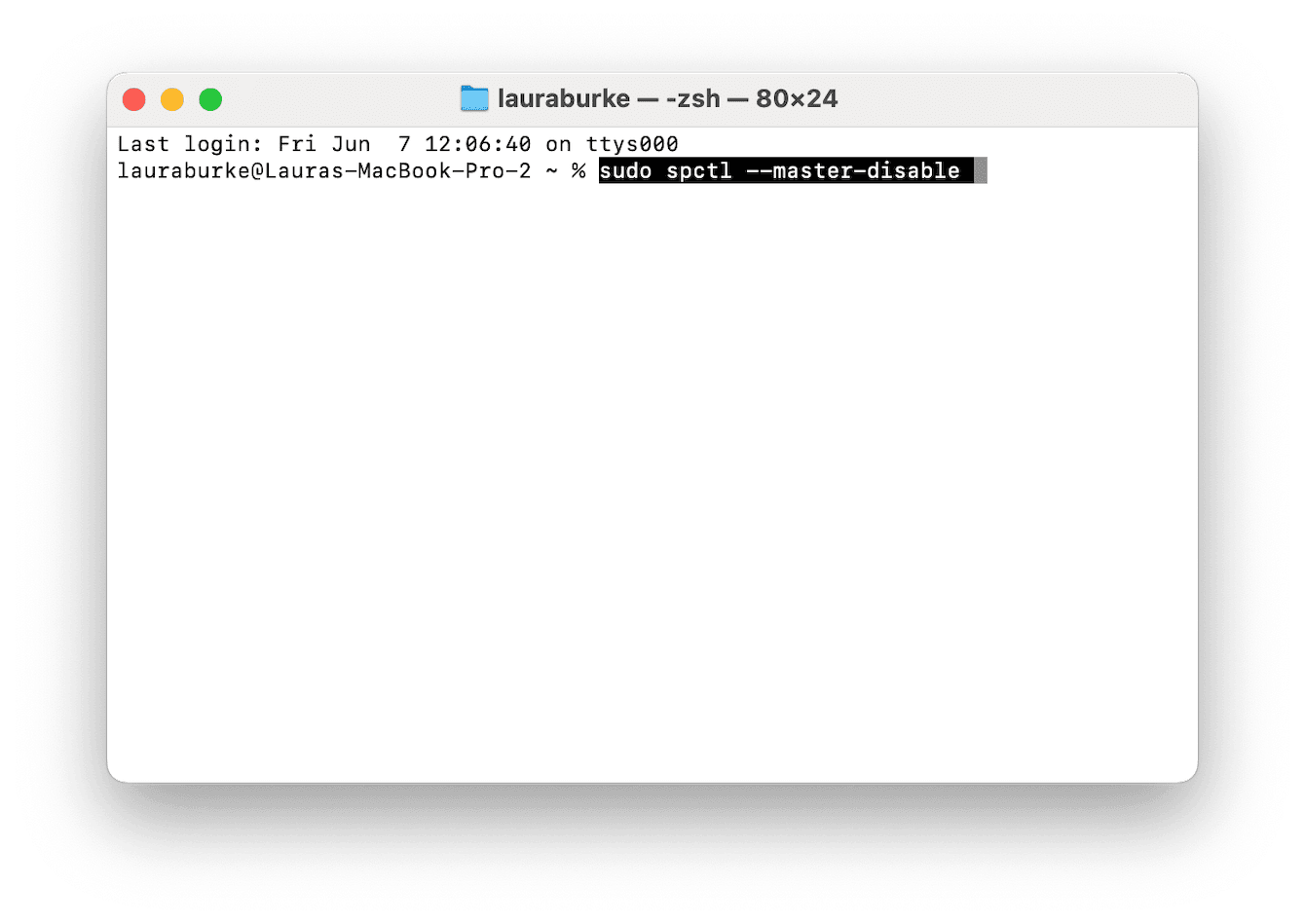 How to fix "Apple cannot check it for malicious software"